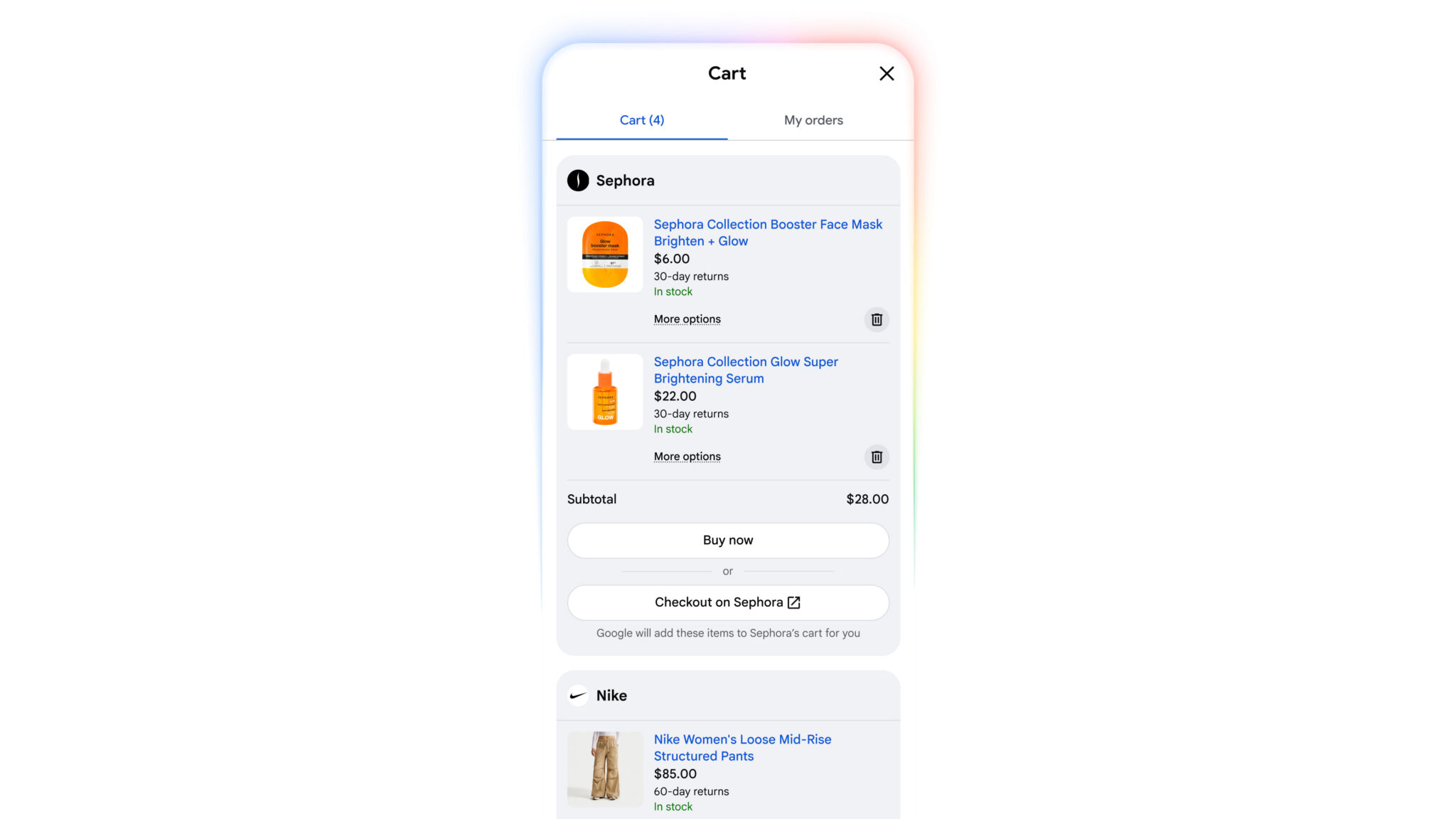 Google Search Universal Cart, Expands UCP and AP2