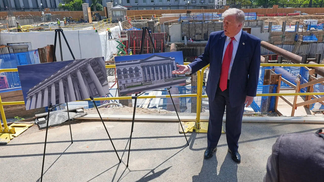 Trump showcases White House ballroom construction amid congressional ...