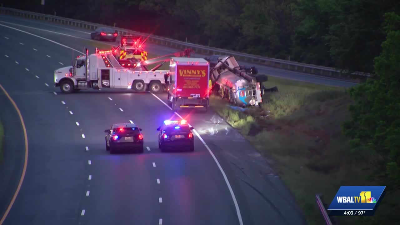 Police: Tractor-trailer driver dies in I-70 crash