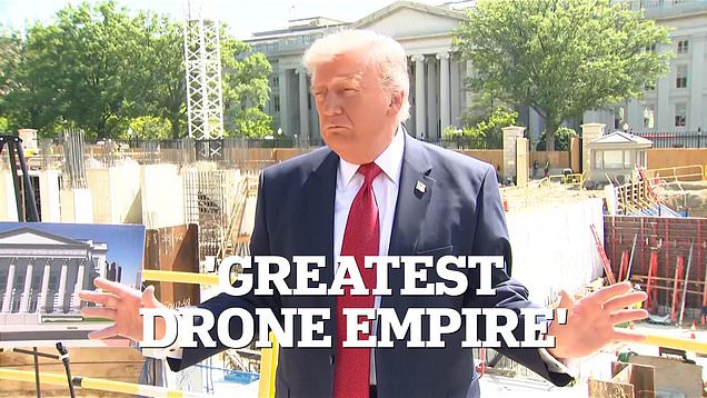Trump building 'great drone empire' on White House roof
