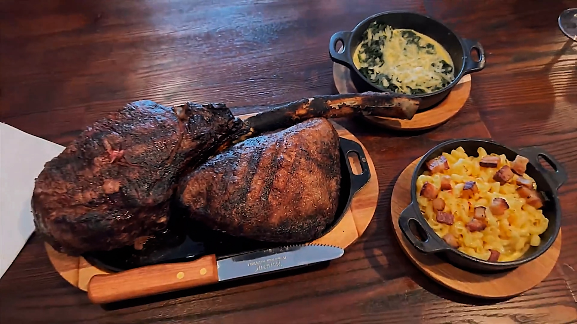 Man attempts impossible tomahawk steak challenge