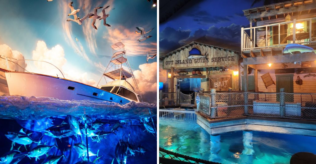 Come eye-to-eye with sharks in this glass ocean tunnel in Missouri