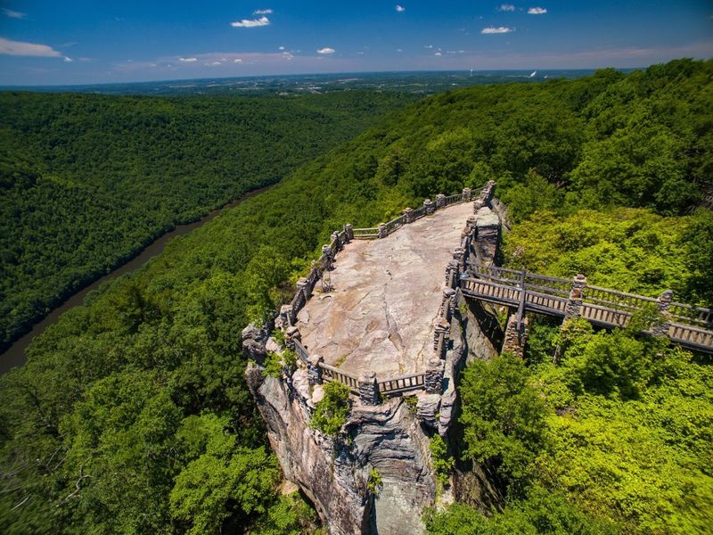 This West Virginia state park features 50 miles of trails and sandstone ...