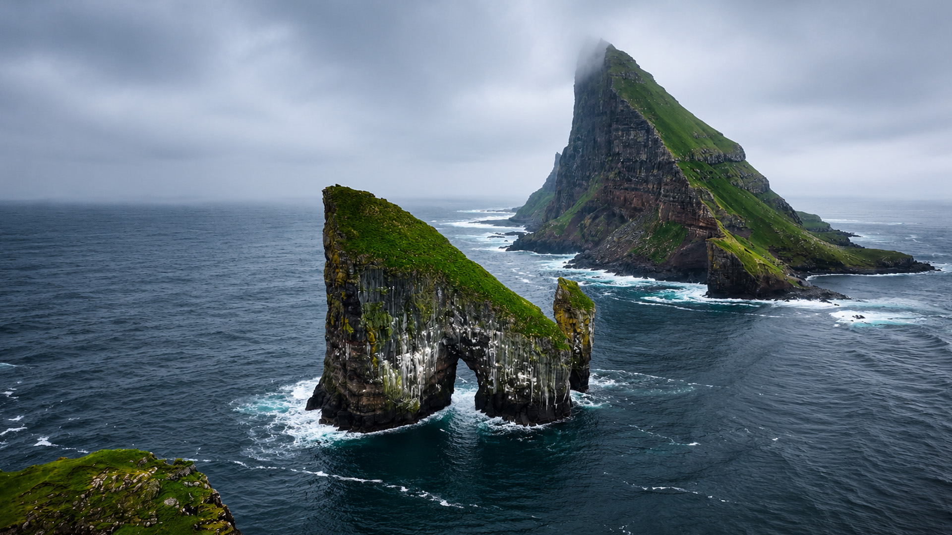 How did these giant sea cliffs form?