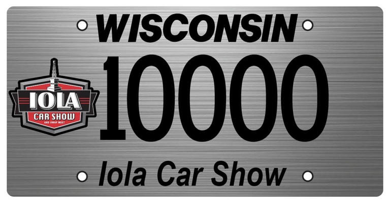 Iola car show special license plates launch June 9