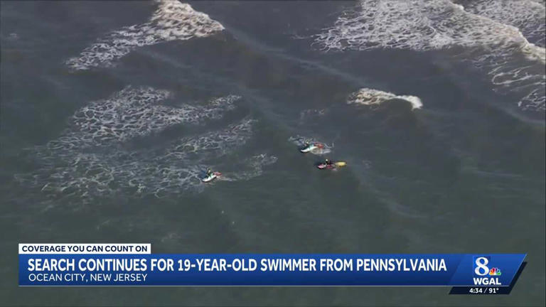 Pa. man goes missing while boogie boarding in New Jersey