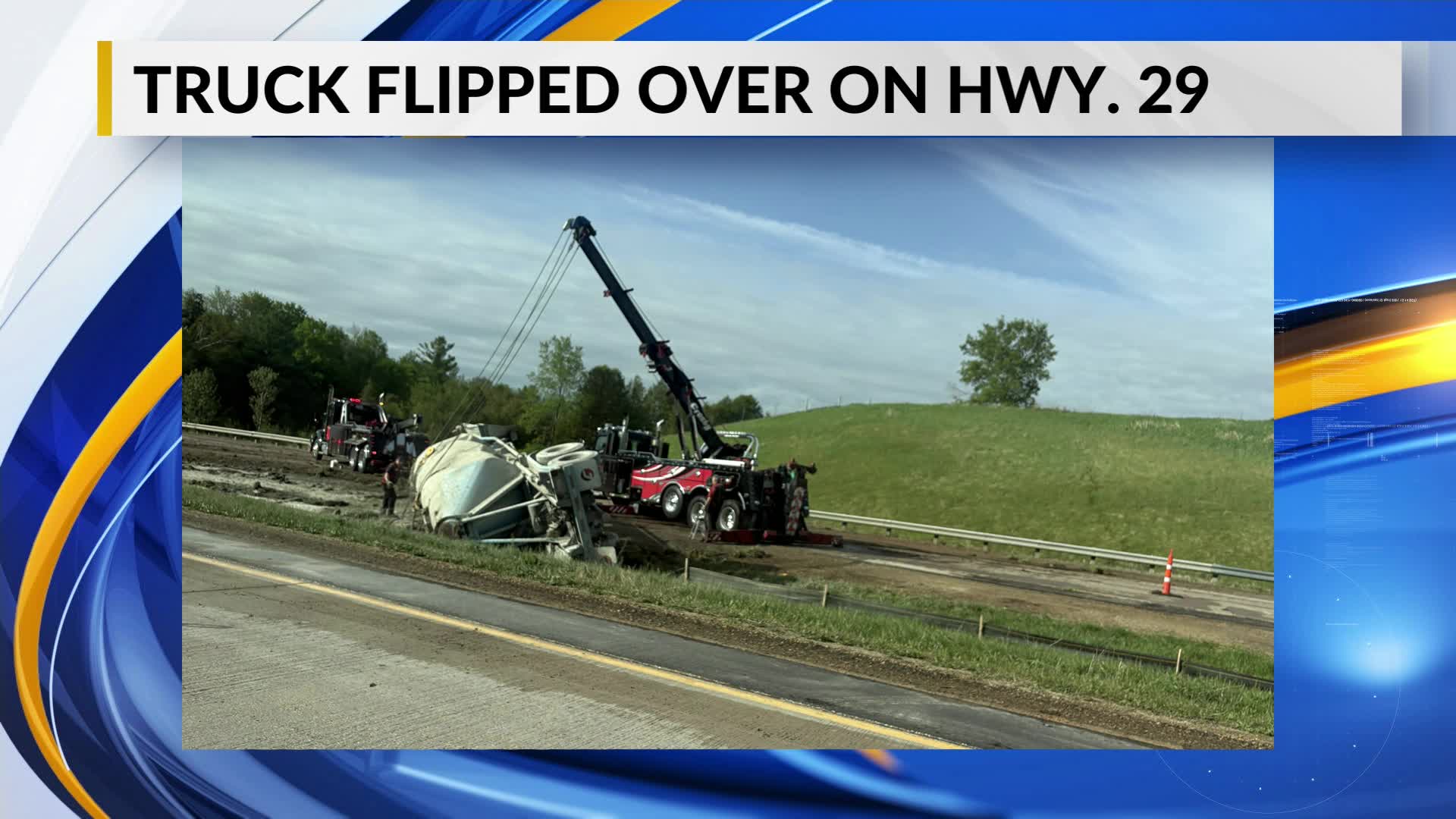 Antigo-area man killed after semi flips on Highway 29 in Shawano County