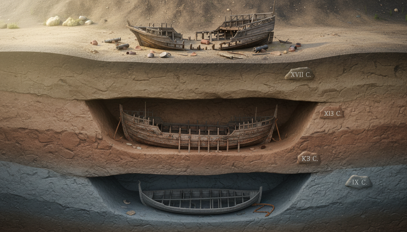 Ships ranging from medieval times to the 1600s found in 'exciting ...