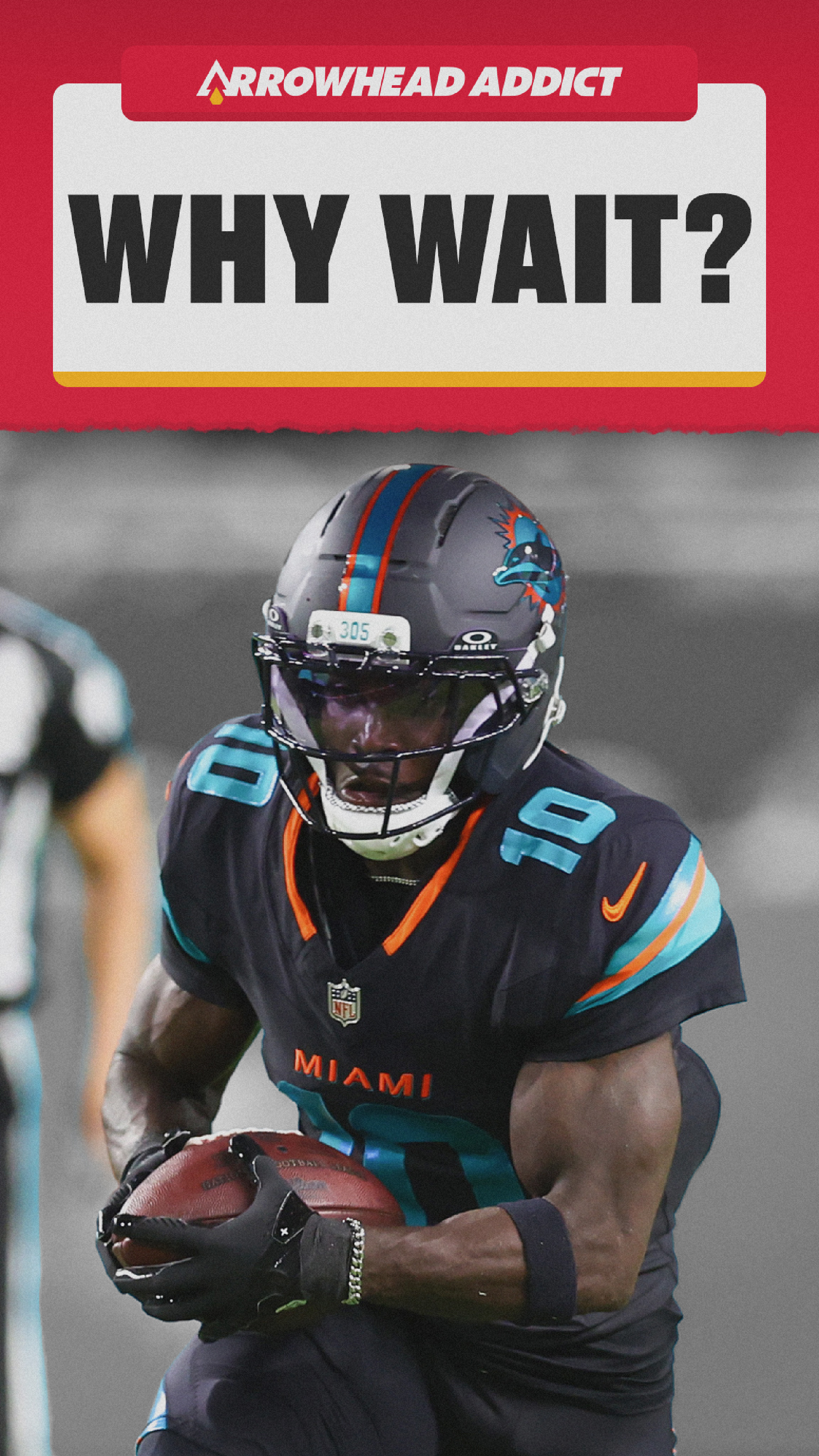 Why should the Chiefs wait to sign Tyreek Hill?
