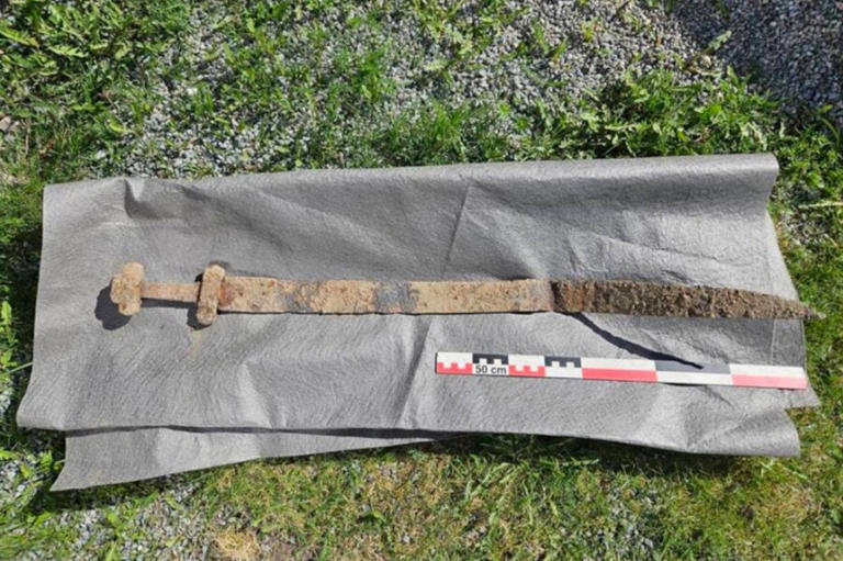A first-grader found a 1,300-year-old Viking sword on a school trip