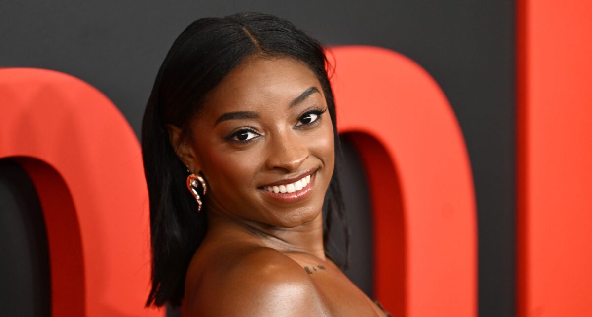 Simone Biles just stepped out in fruit shoes and I'm obsessed