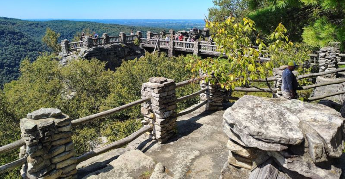 This West Virginia state park features 50 miles of trails and sandstone ...