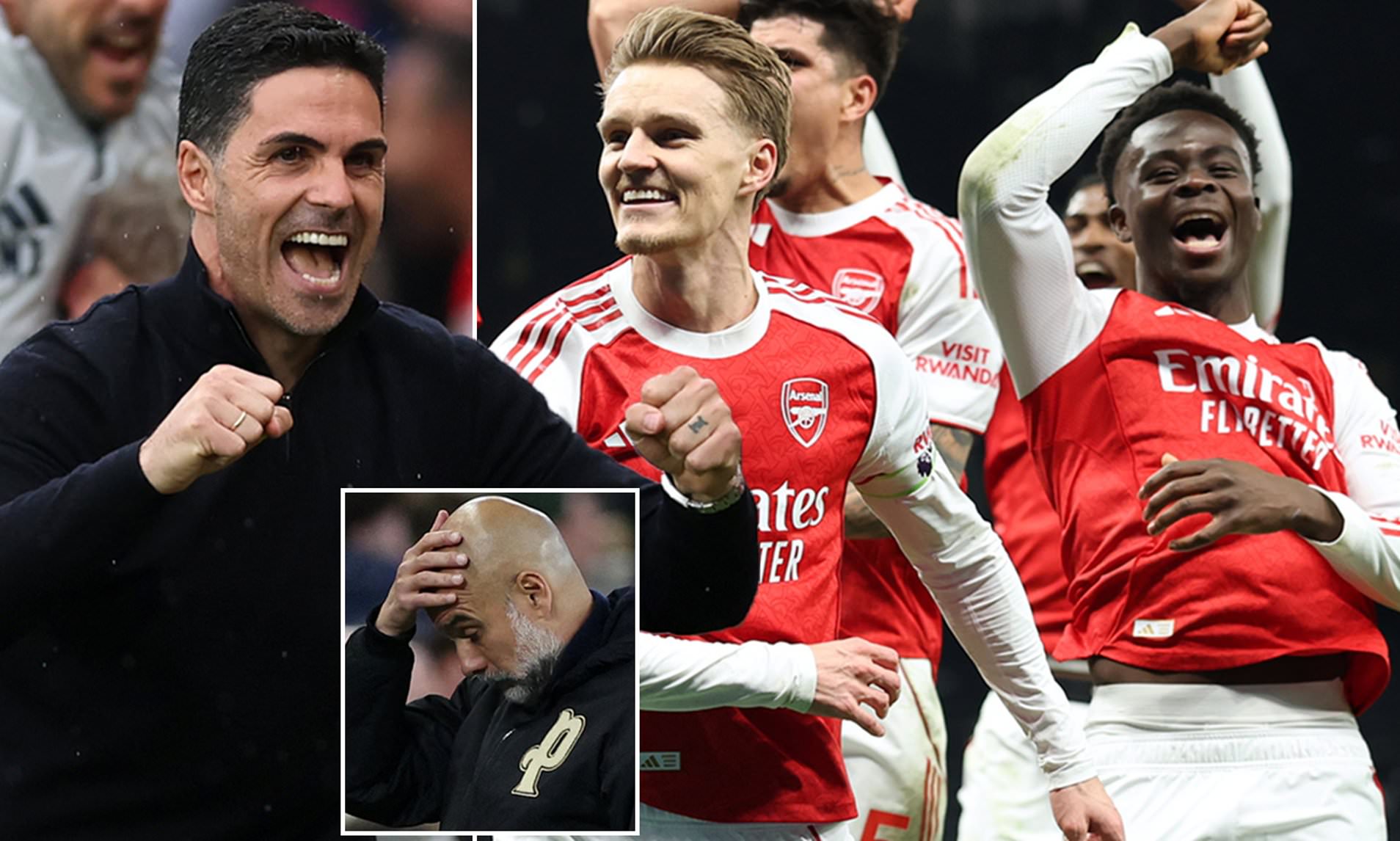 Arsenal win the Premier League! Man City draw in Pep Guardiola's ...
