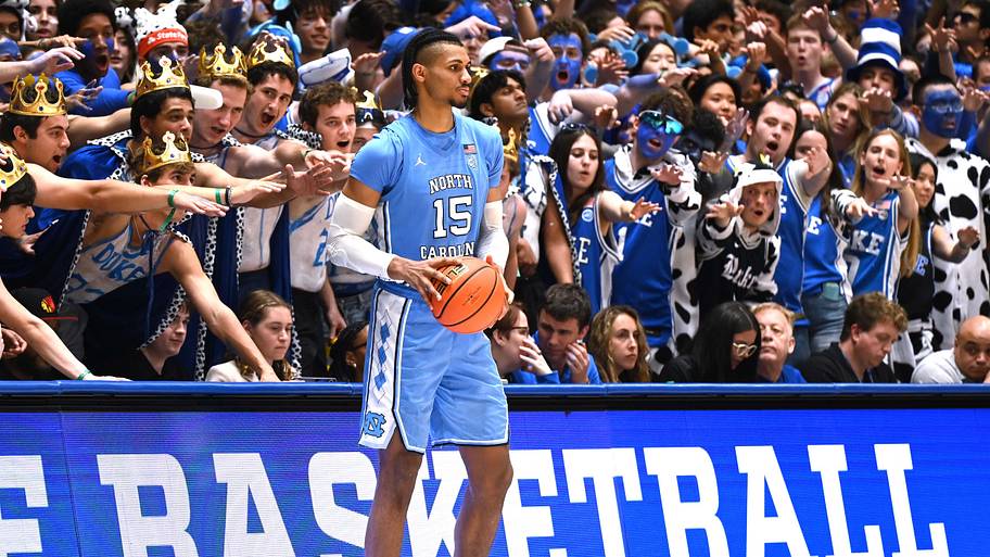 UNC fans are celebrating a starting lineup that isn't fit for Duke's bench