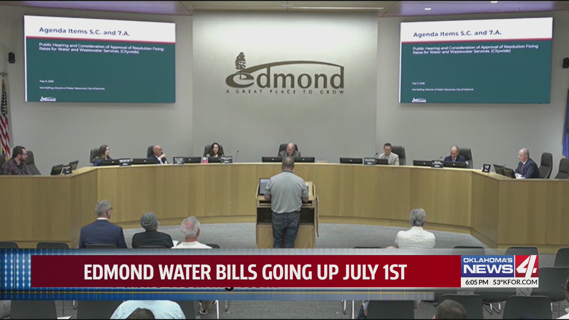 Edmond water bills going up July 1st