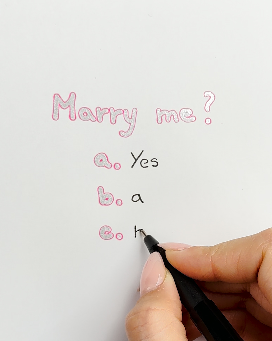 A, B o C... aún así sí 😜💘