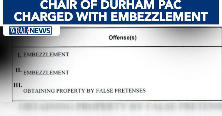 Chair of Durham PAC charged with embezzling more than $74,000 from ...