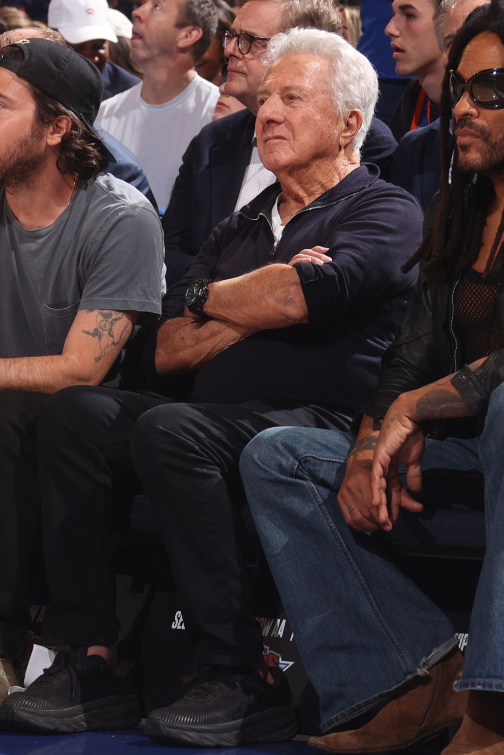 Lenny Kravitz, Dustin Hoffman headline A-list stars taking in Knicks ...