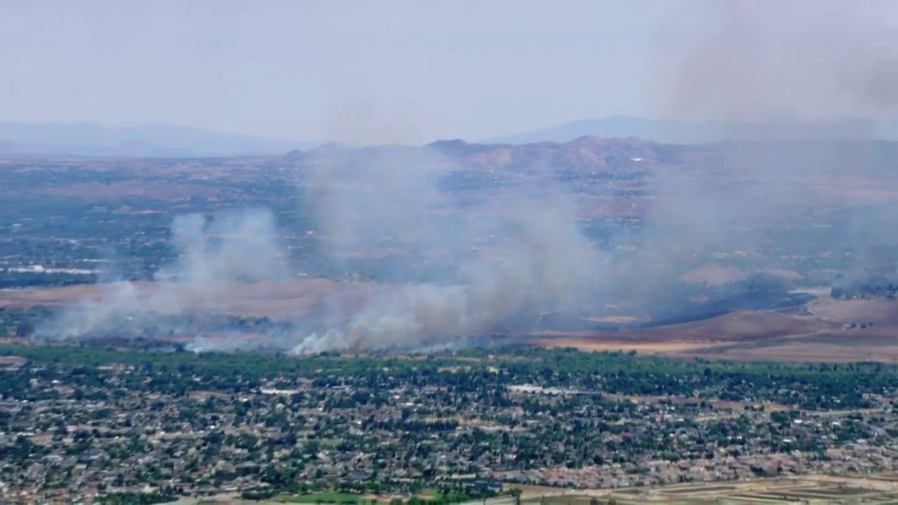 Bain fire erupts in Jurupa Valley; mandatory evacuation orders in place