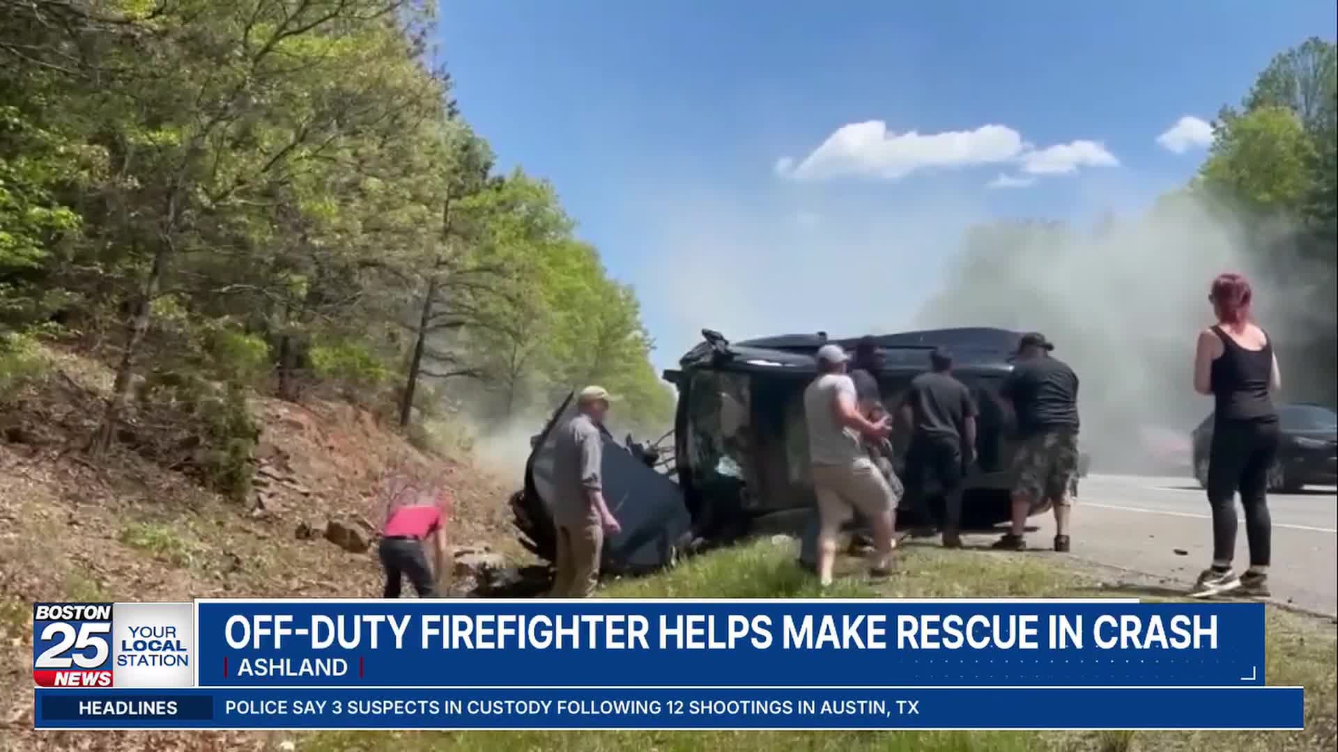 Off-duty Mass. firefighter, bystanders help pull victims from burning ...