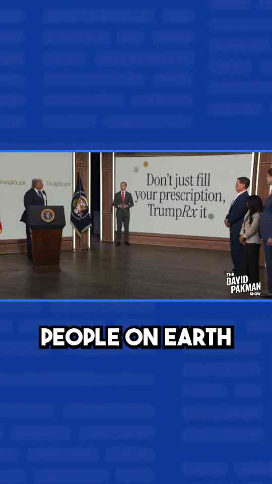 Trump turns drug pricing event into a surreal infomercial #shorts