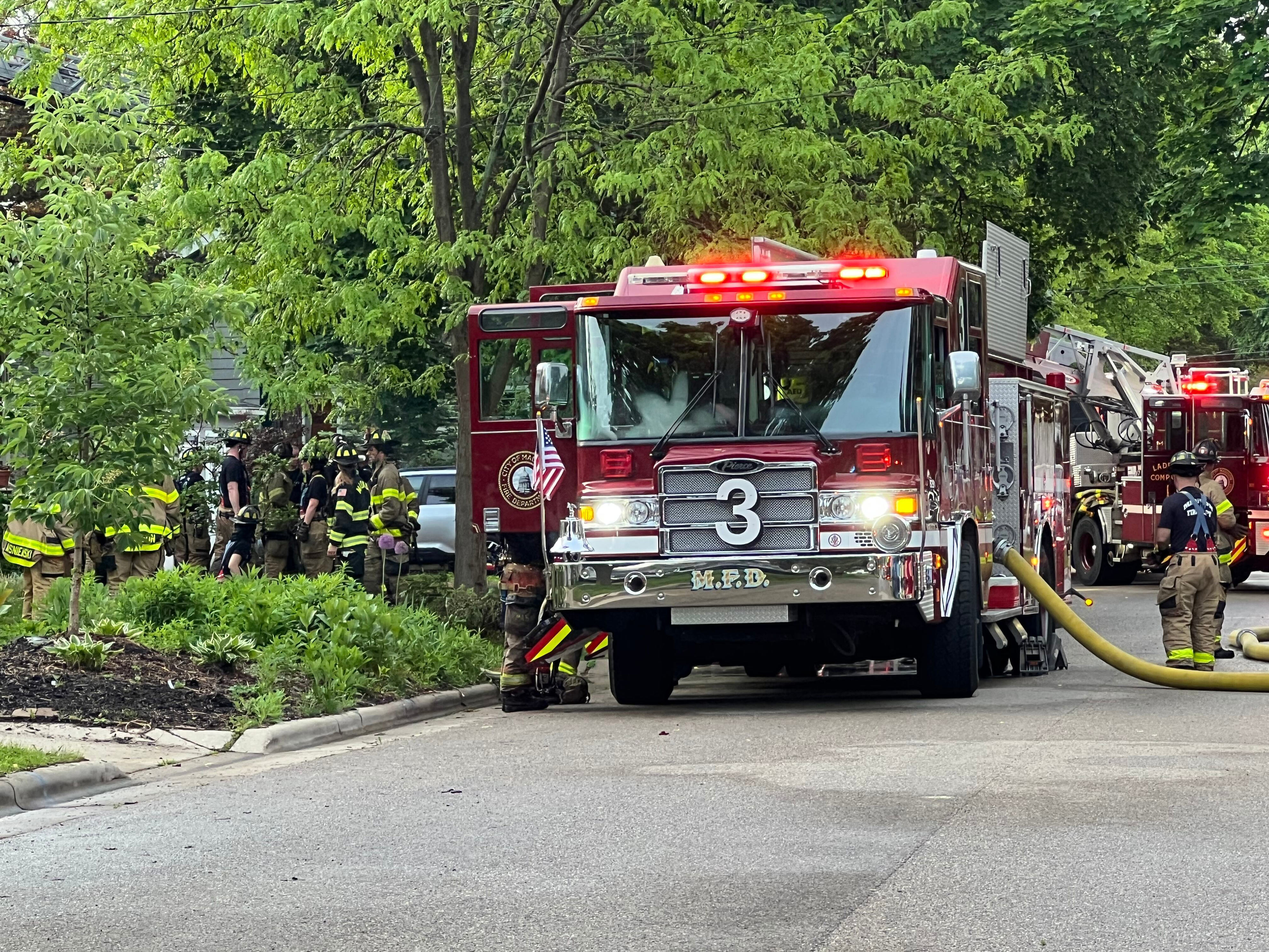 Family displaced after house fire in downtown Madison