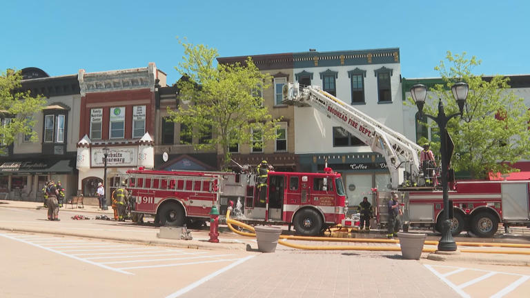 Downtown Monroe donut shop owners tackle water damage after fire