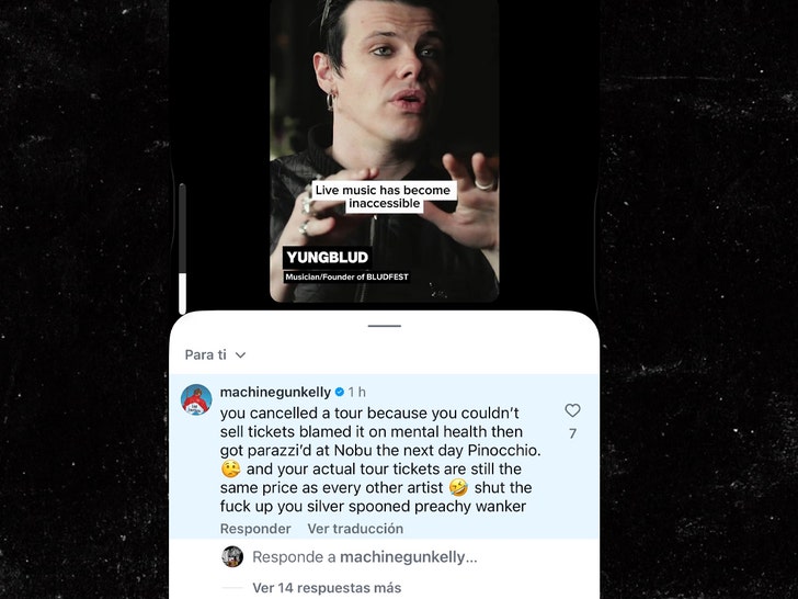 Yungblud's team fires back at Machine Gun Kelly's comment about tour ...