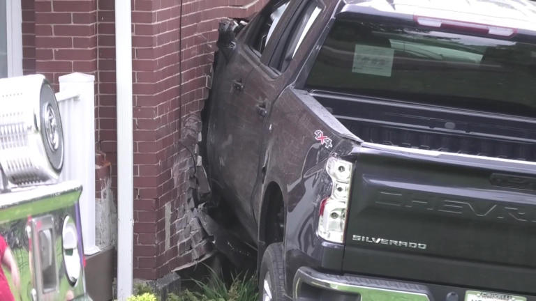 Pickup truck crashes into house in Fayette County; person taken to hospital