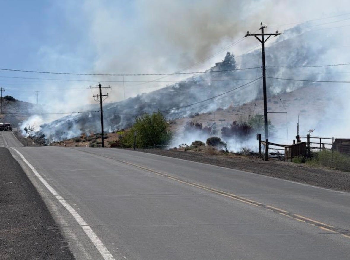 Brush fire burning in Golden Valley, residents asked to avoid area