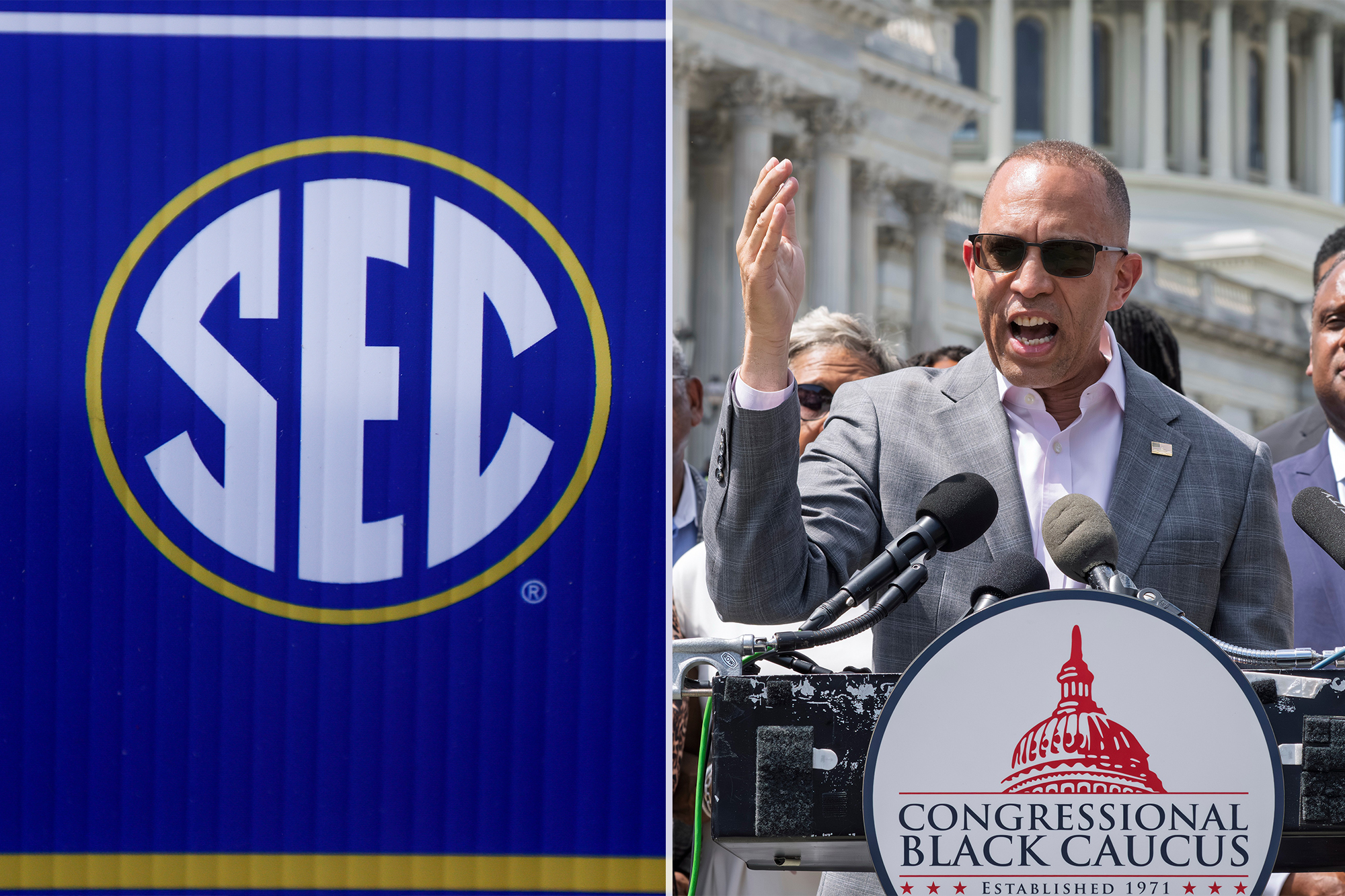Hakeem Jeffries calls for Black athletes to boycott SEC schools in ...
