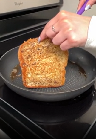 Ham and cheese stuffed French toast