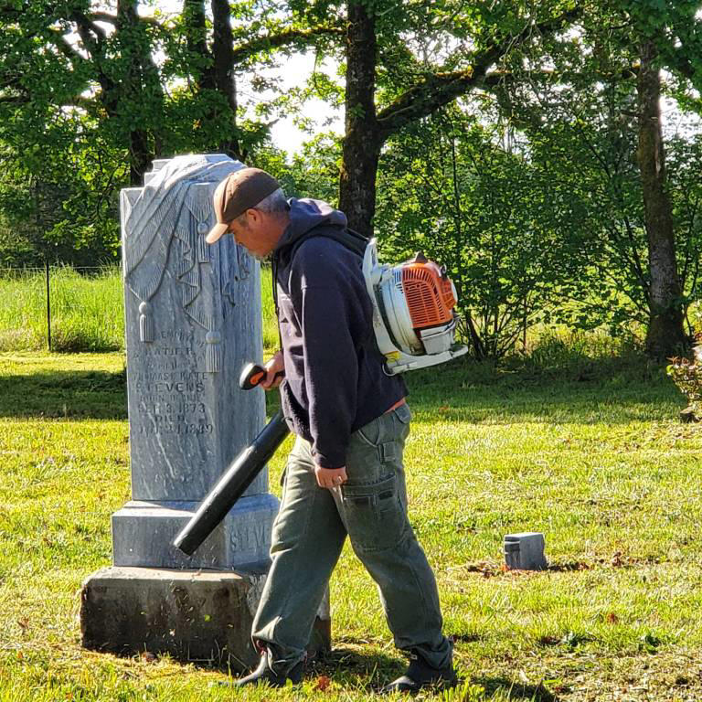 Annual work party held at Sharon Cemetery in time for Memorial Day
