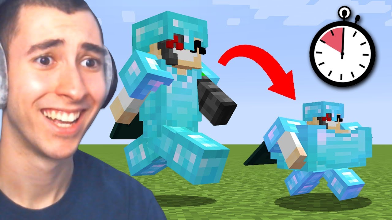 Minecraft, but your size changes every minute