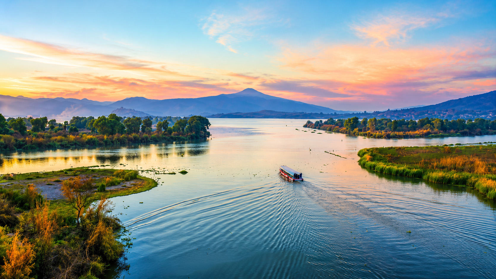 A sunrise boat ride across Lake Pátzcuaro’s golden waters