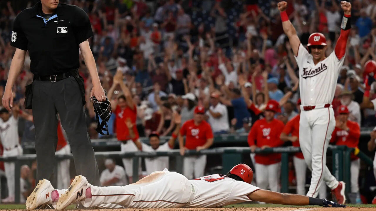 James Wood's historic inside-the-park grand slam leads Nationals to ...