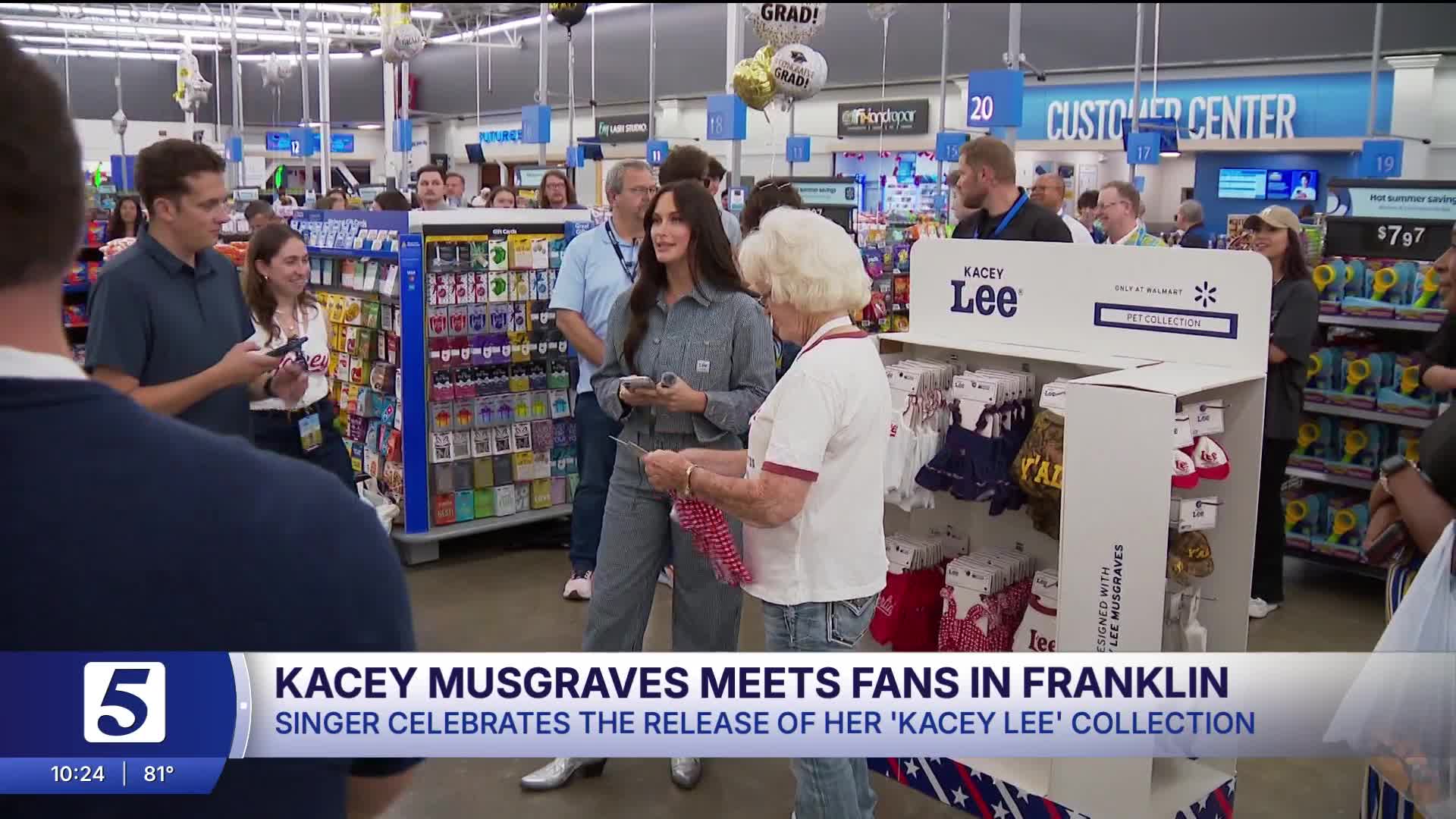 Kacey Musgraves greets fans at Franklin Walmart for fashion collection ...