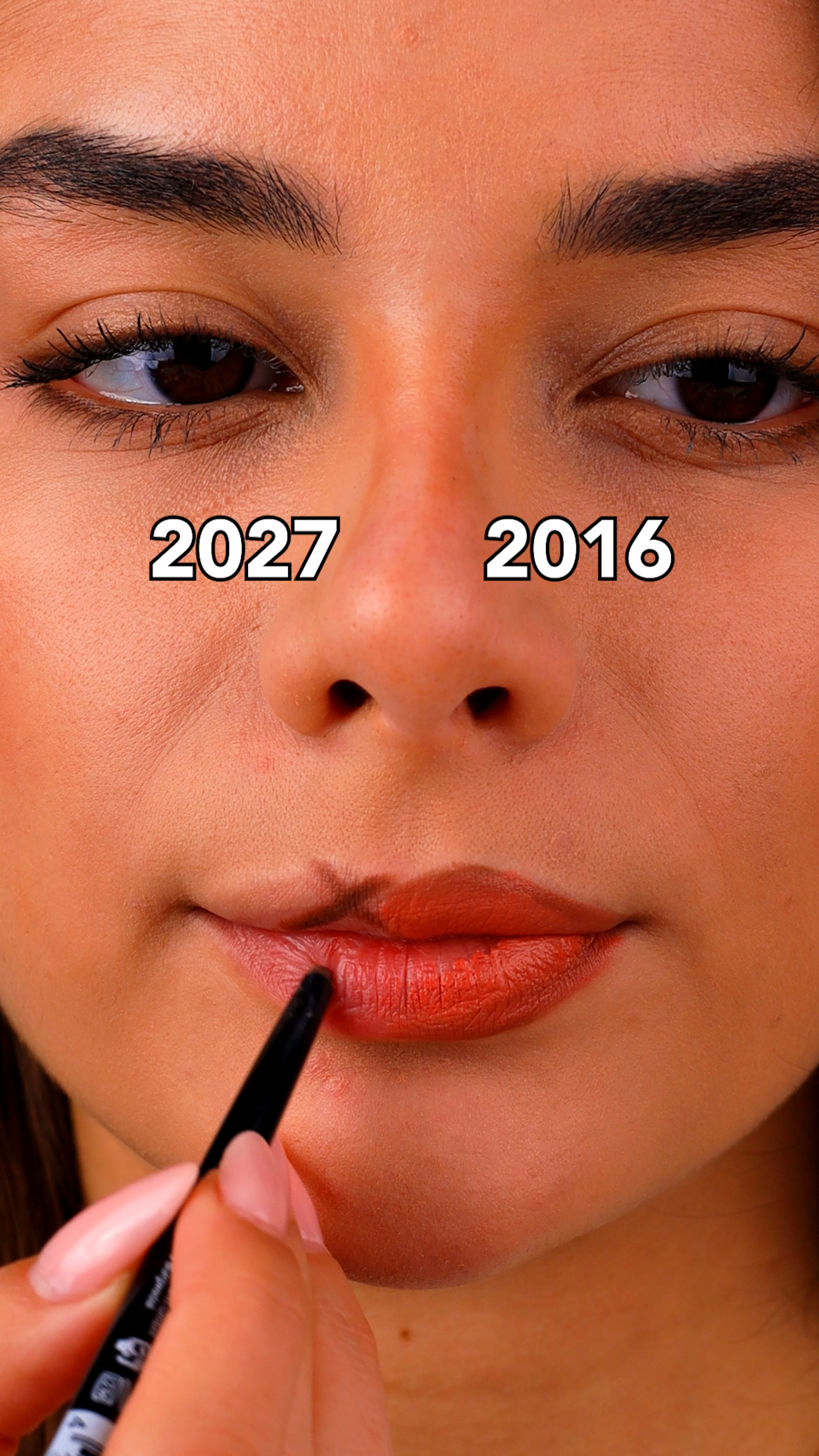 Difference between makeup in 2016 vs 2027