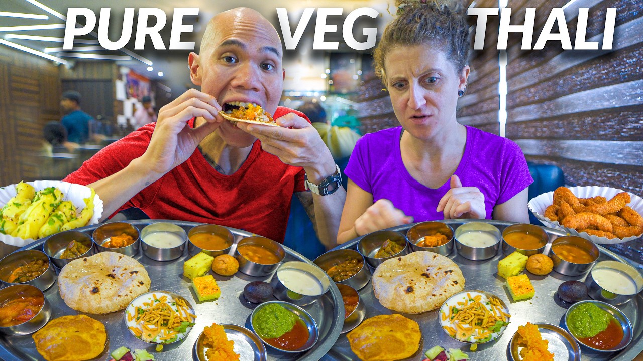 Ahmedabad street food tour with Gujarati thali vegetarian delights
