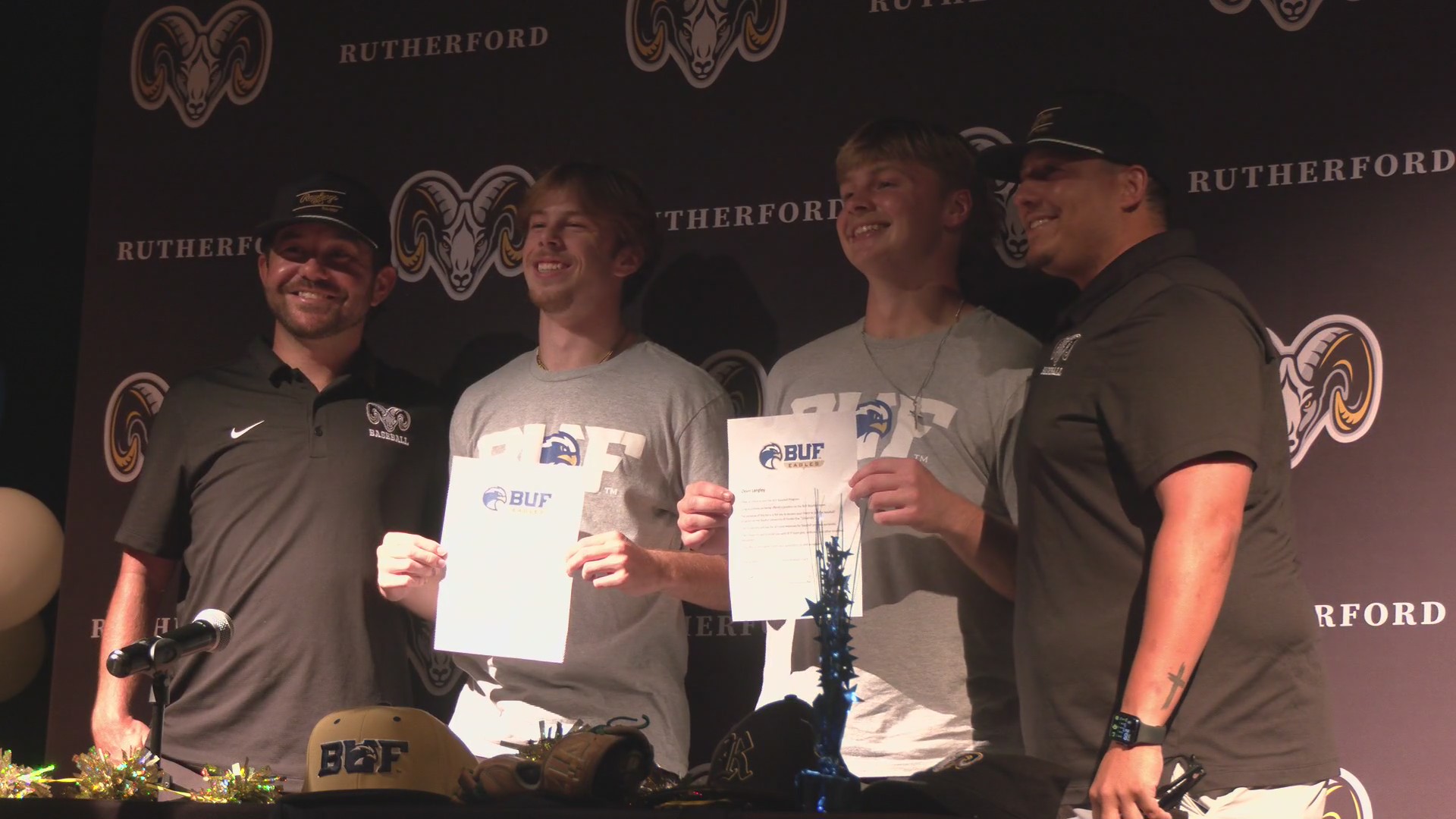 Rutherford baseball duo commits to BUF
