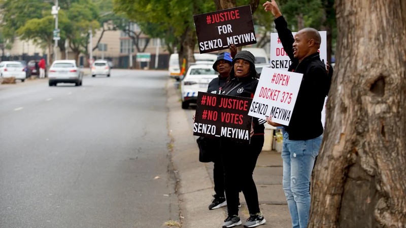 Protesters call on Ramaphosa for justice in the Senzo Meyiwa murder case