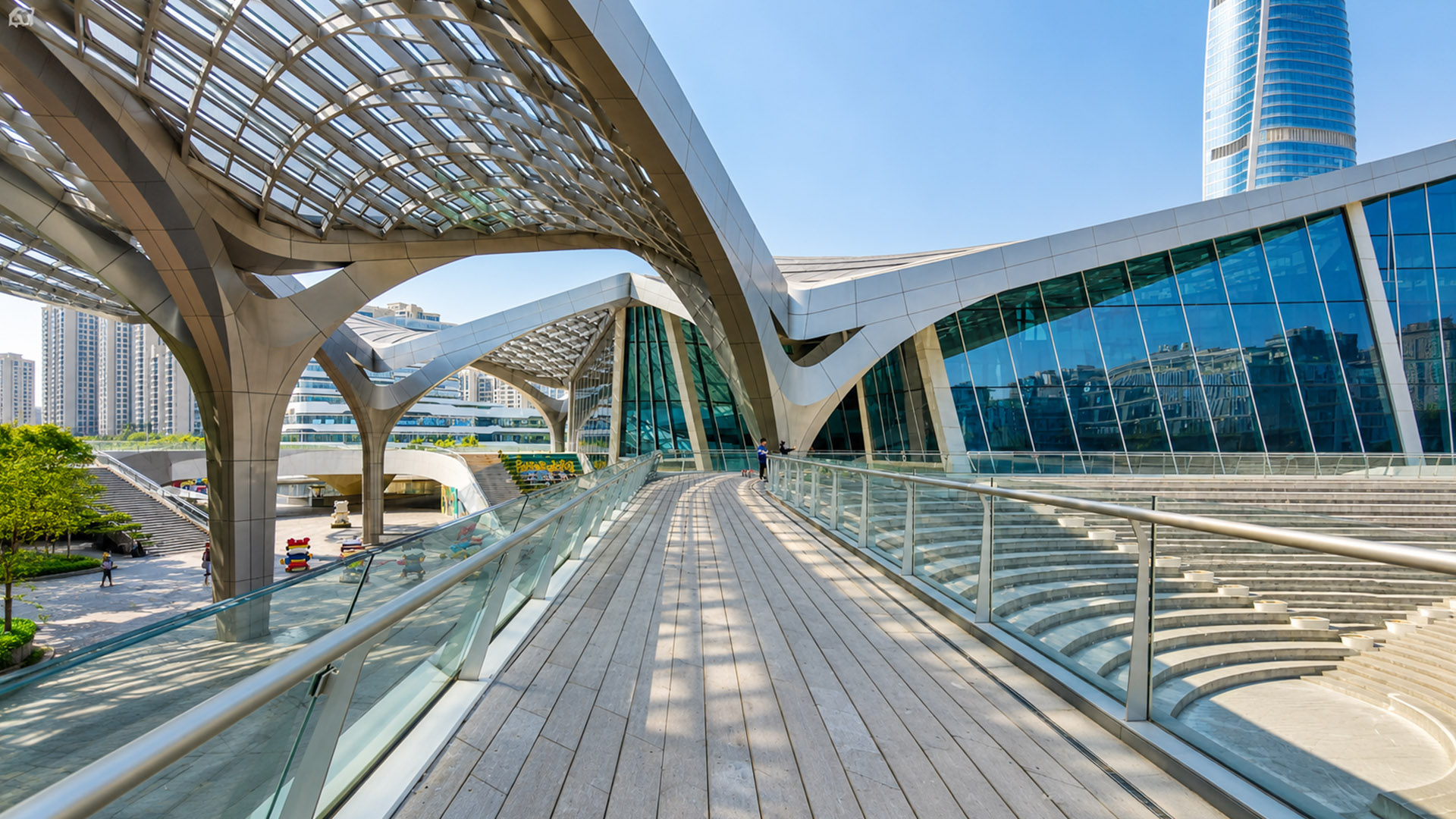 This futuristic structure changes how public spaces feel