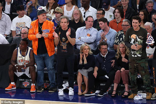 Timothee Chalamet leads Celebrity Row for huge Knicks game... but there ...