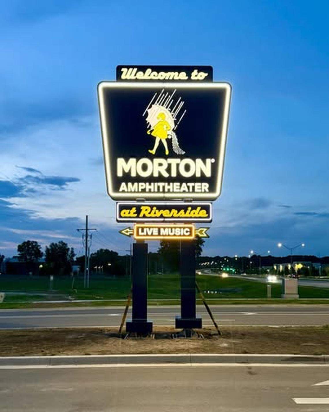 The sign goes up at new Morton Amphitheater and KC fans have already ...