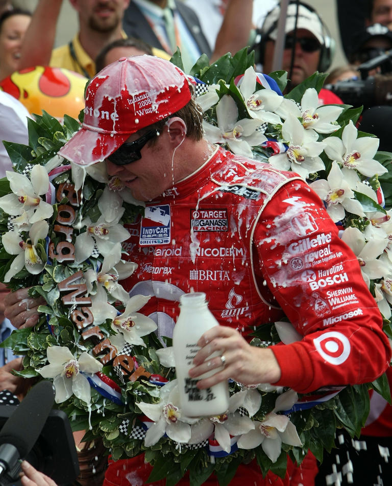 Indy 500 winners celebrate with a messy milk tradition