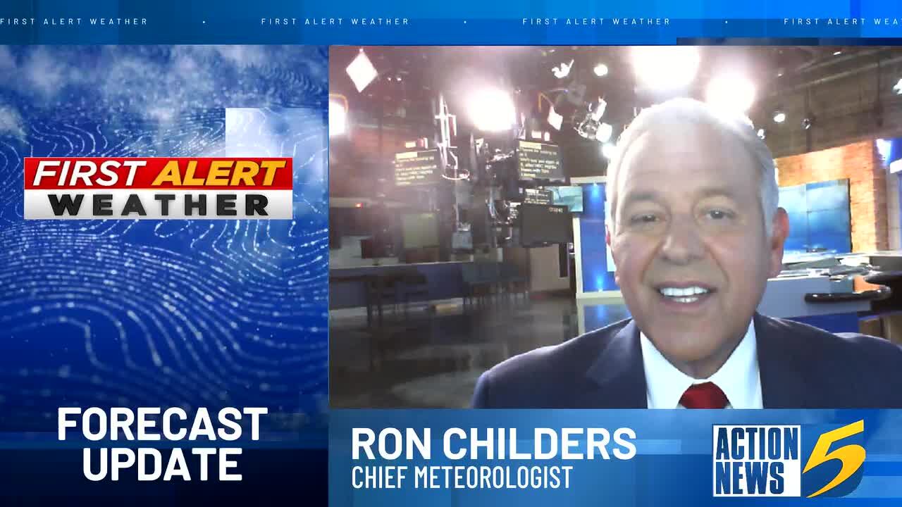 Your first alert to a rainy pattern over the next several days