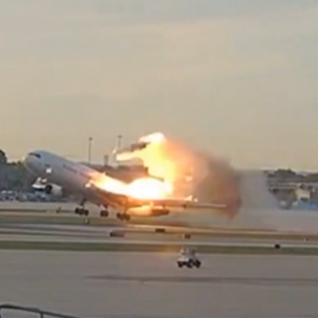 New video shows fiery moments engine separated from UPS plane in deadly ...
