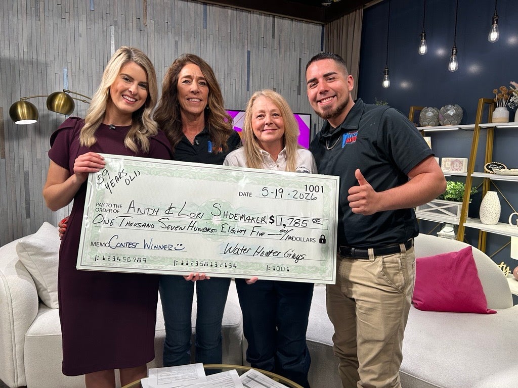 Indiana woman wins oldest water heater contest, takes home check for ...