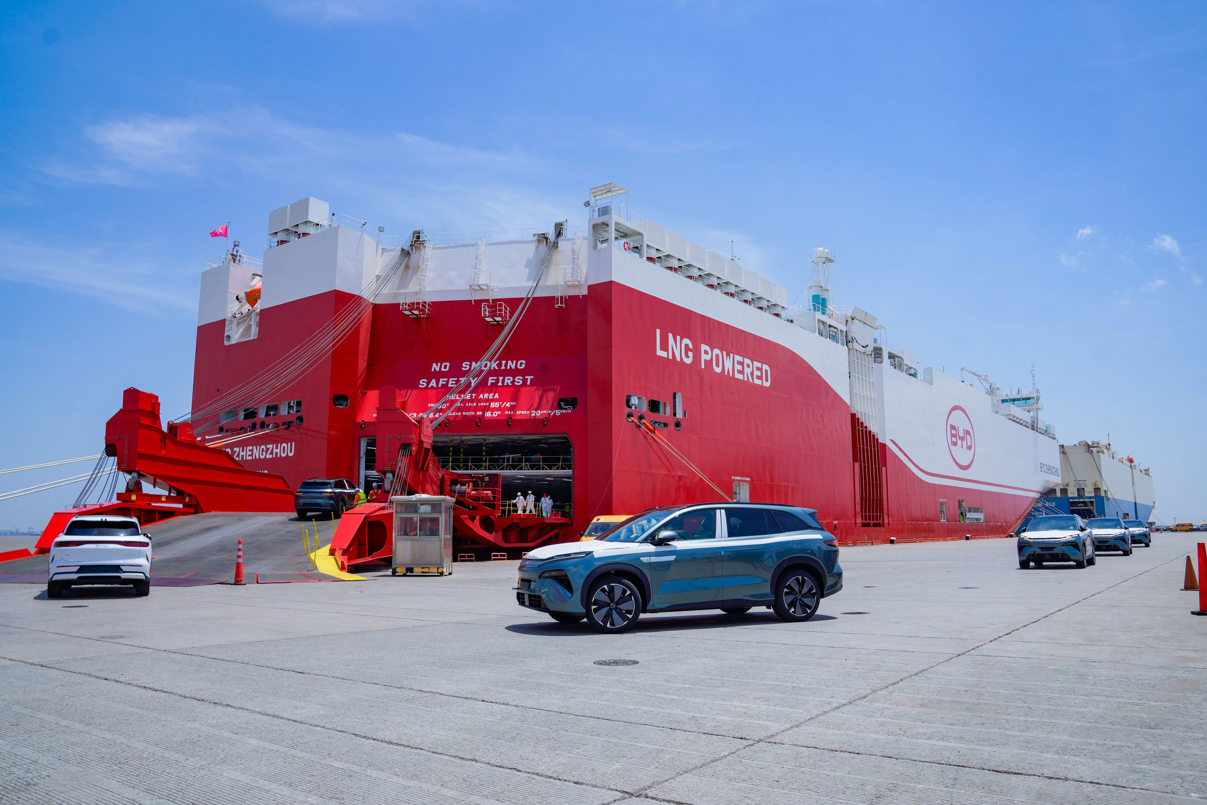 Almost 5000 new BYDs and Denzas set sail to Australia to meet demand