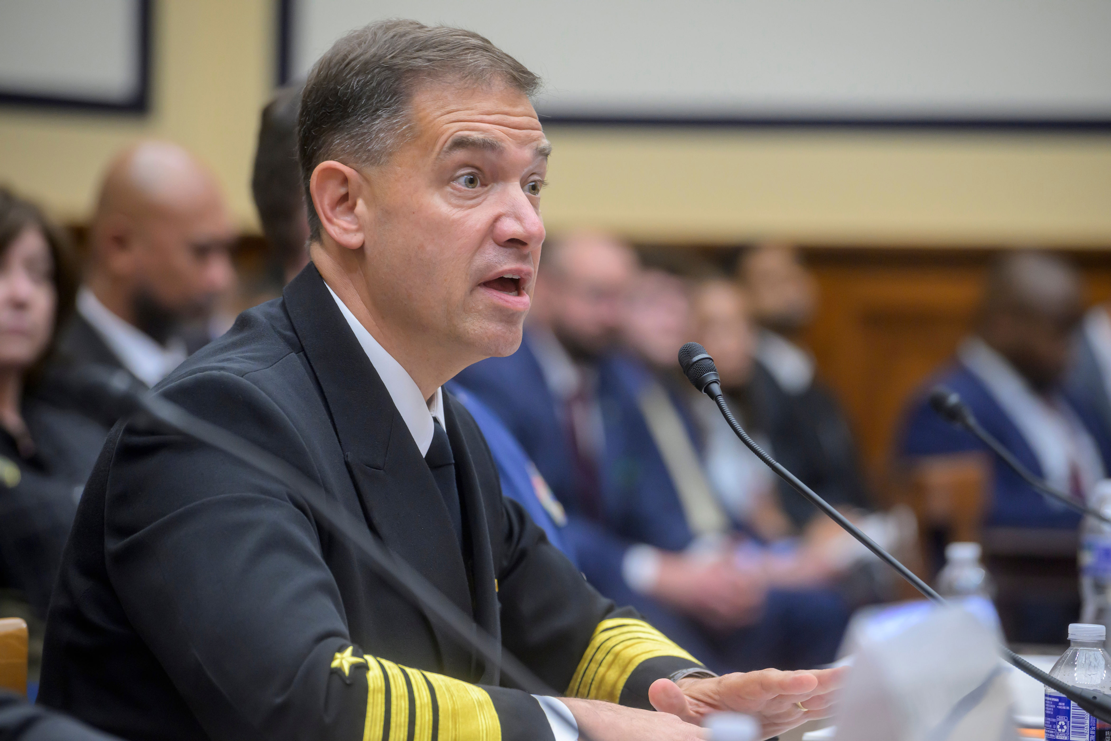 Admiral accuses lawmaker of 'inappropriate' remark at Iran war hearing